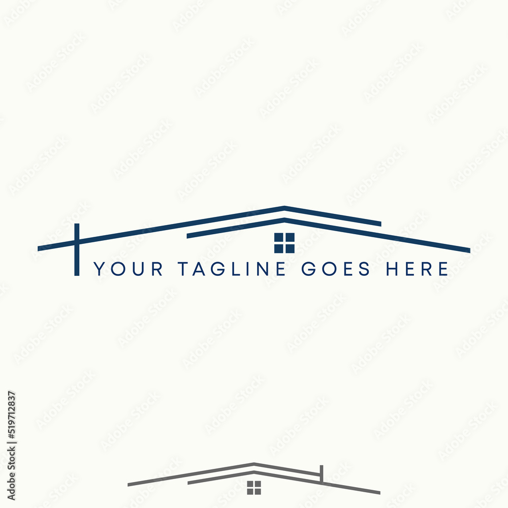 Simple and unique roof house double line up down with window image ...