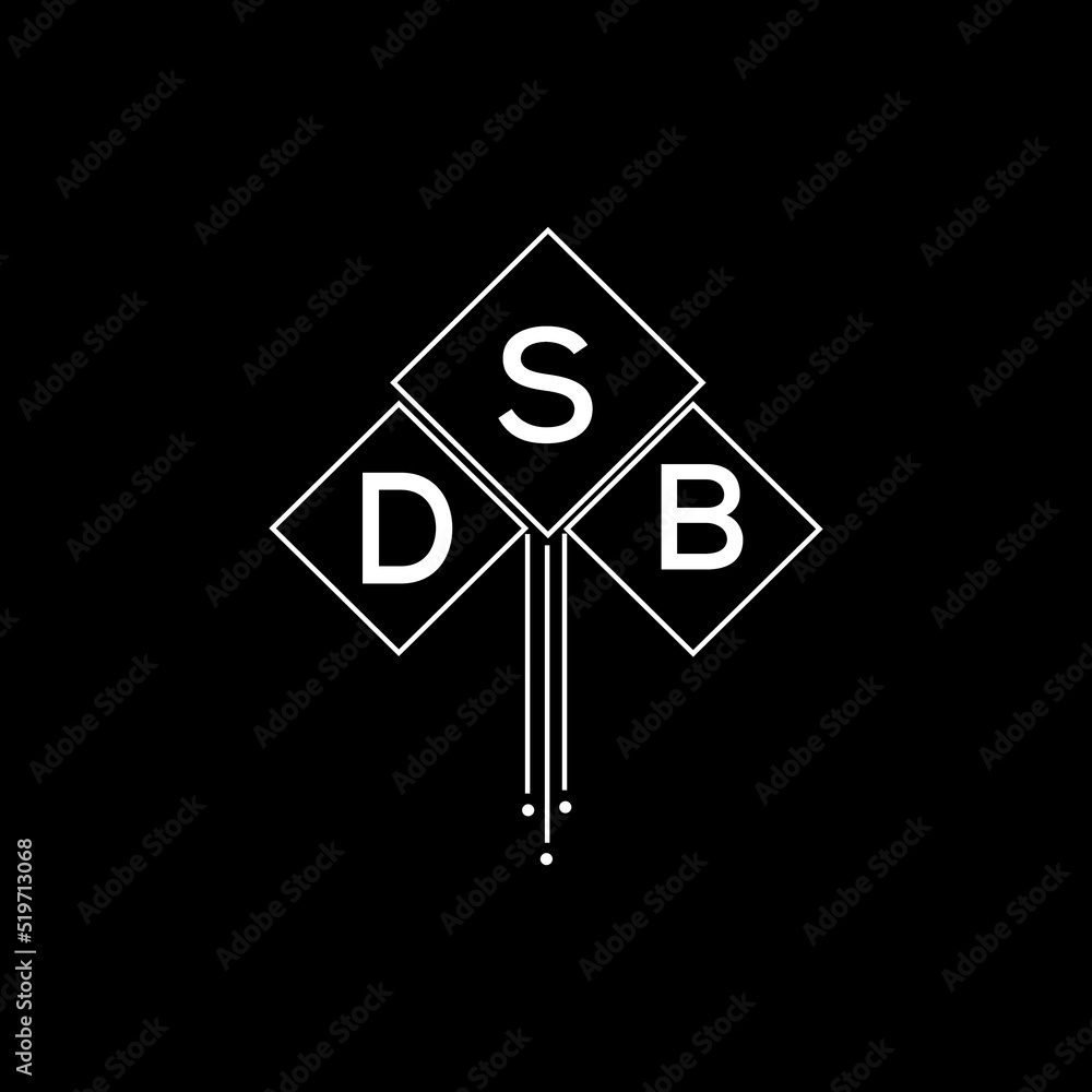 DSB letter logo design with white background in illustrator, DSB vector ...