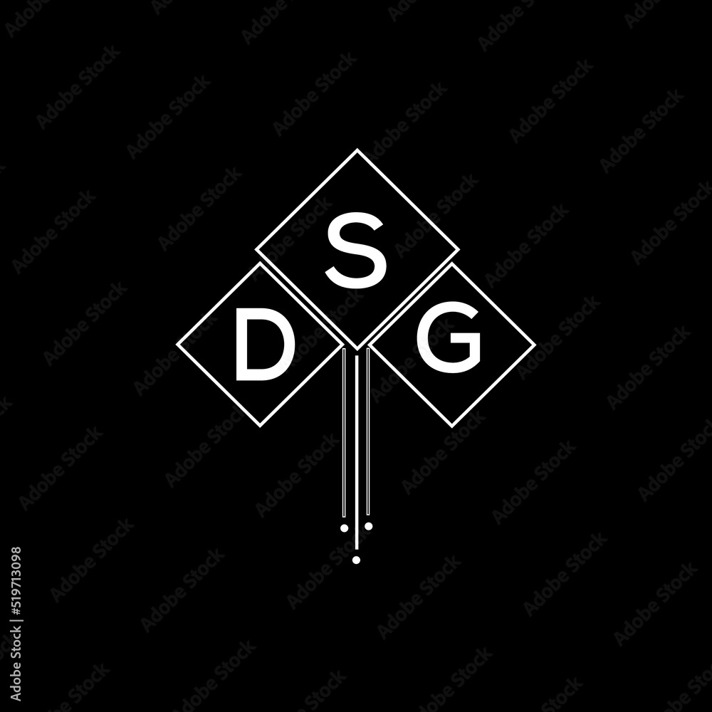 DSG letter logo design with white background in illustrator, DSG vector ...