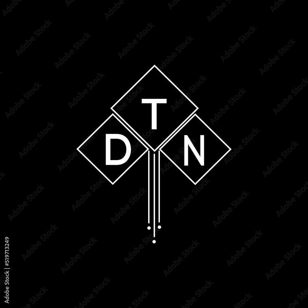 DTN letter logo design with white background in illustrator, DTN vector ...