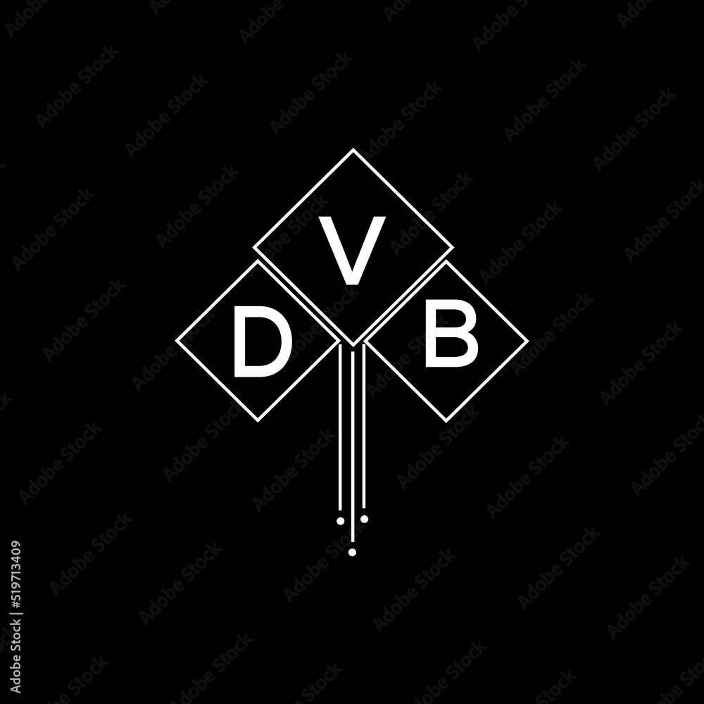 DVB letter logo design with white background in illustrator, DVB vector ...