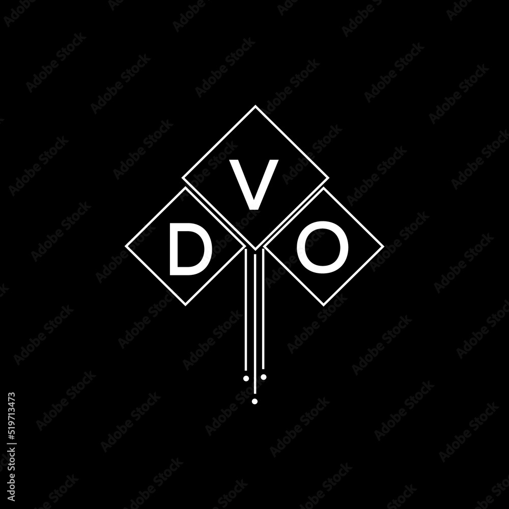 DVO letter logo design with white background in illustrator, DVO vector ...