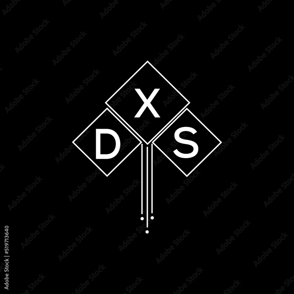 DXS letter logo design with white background in illustrator, DXS vector ...