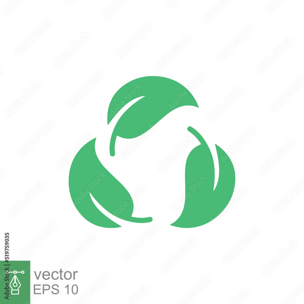 Biodegradable recyclable plastic free package icon. Vector bio recyclable degradable label logo ...