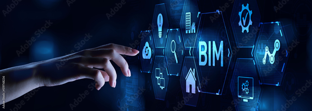 BIM Building Information modeling engineering development software. Stock Photo | Adobe Stock