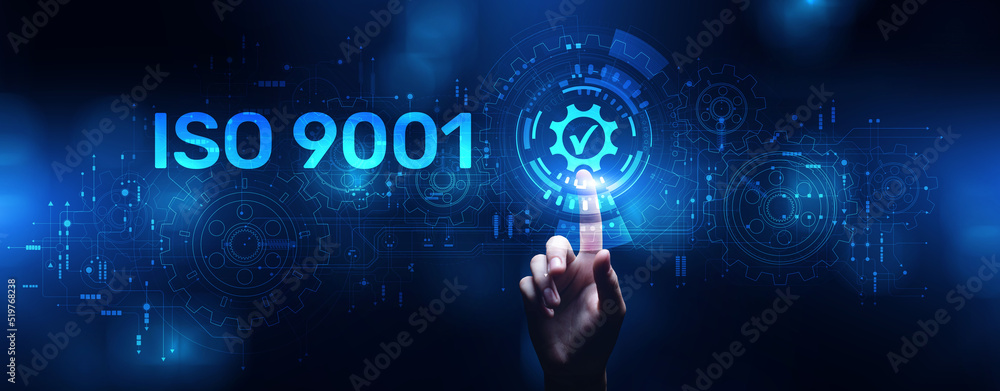 ISO 9001 Standard certification standardisation quality control concept ...