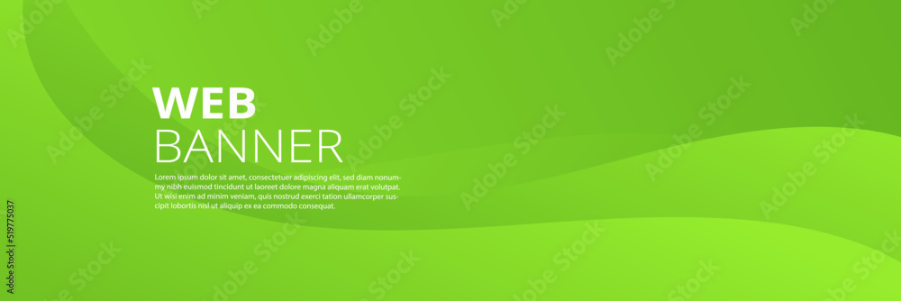 Abstract green background, Green banner Stock Vector | Adobe Stock