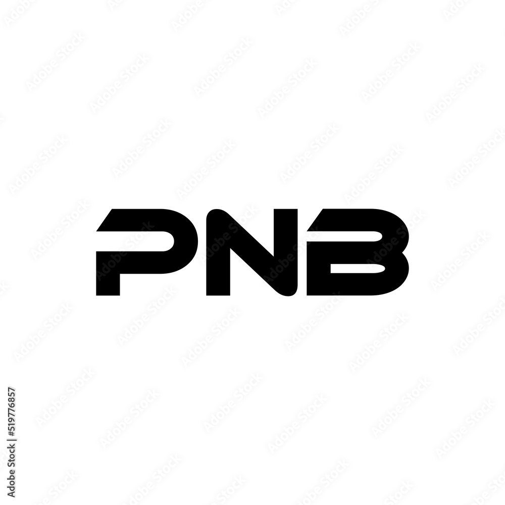 PNB letter logo design with white background in illustrator, vector ...