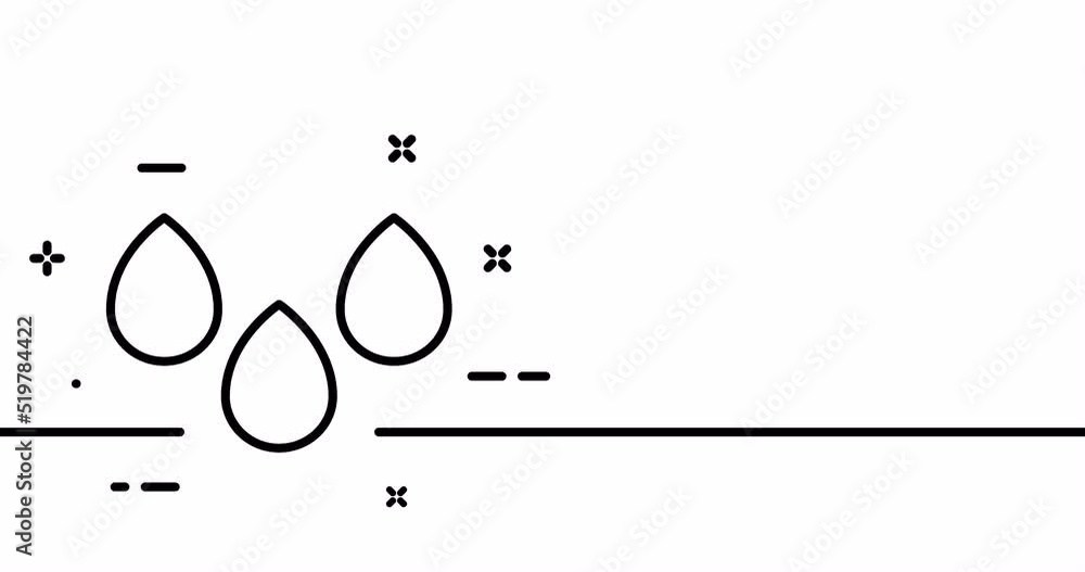 Three Drops of water. Liquid, monitor, drinking, sea, tick, checkmark ...