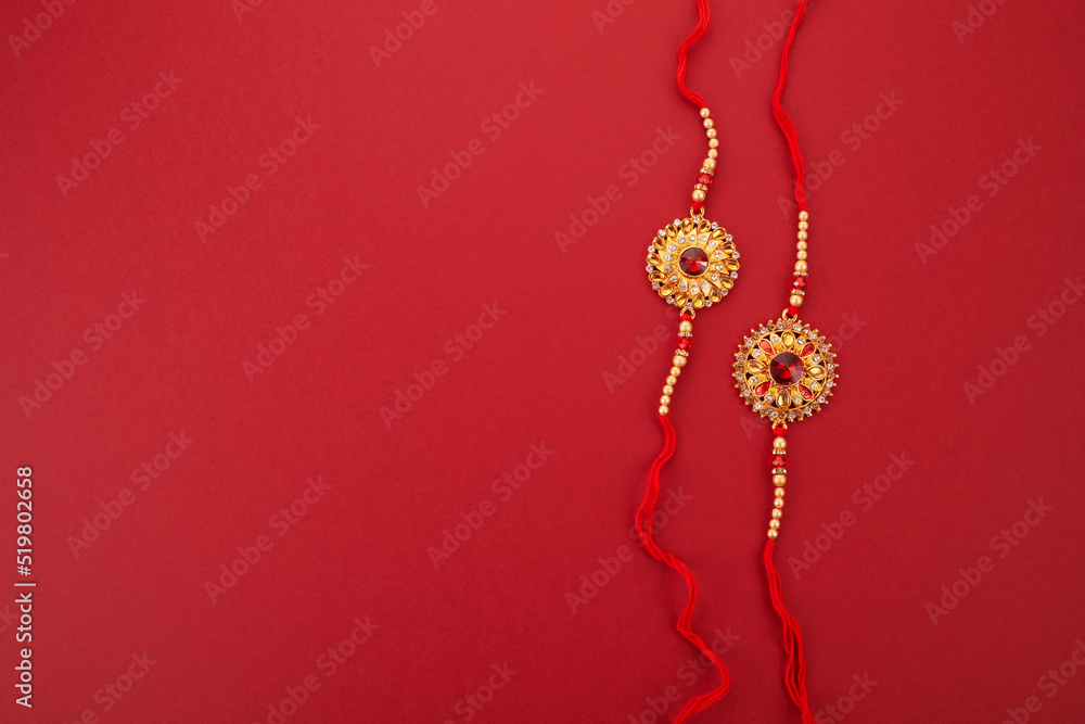 Decorative Rakhi for Raksha Bandhan, Indian festival for brother and ...