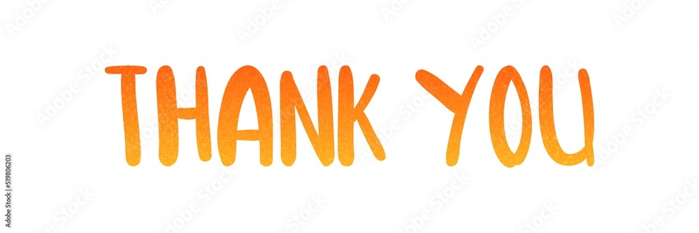 Thank You Card. Hand Written Lettering for Title, Heading, Photo ...