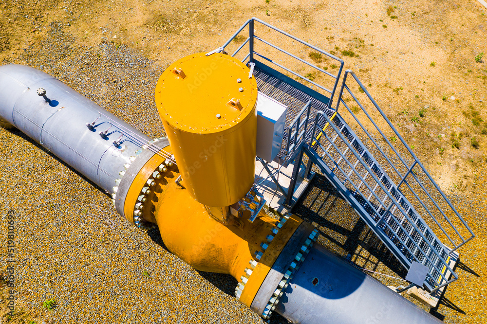 Gas pipeline Gazelle. One part of Nord Stream pipeline from Russia to ...