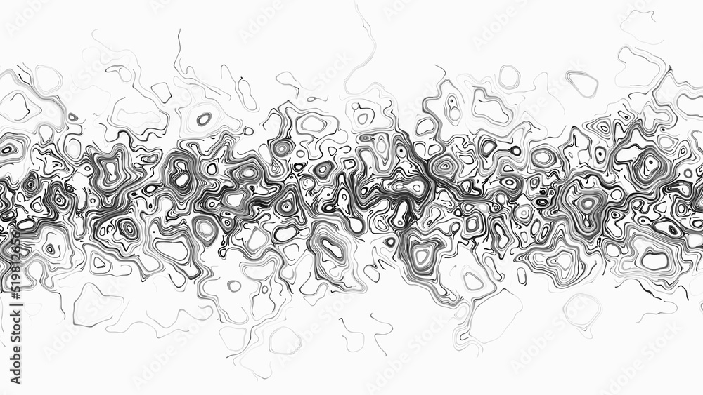 Halftone abstract spiral background. Circular maze. Pattern of chaotic ...