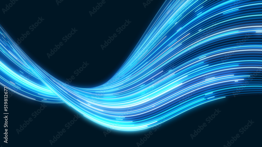 Neon background flow of lines. Texture of glowing digital stripes ...