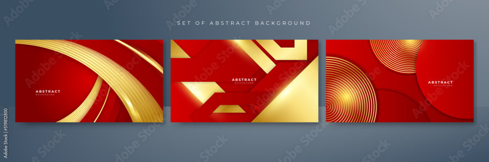 Abstract red and gold soft background Stock Vector | Adobe Stock