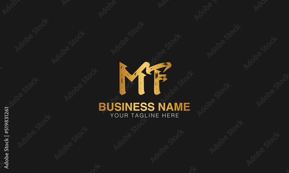 MF initial logo | initial based abstract modern minimal creative logo ...