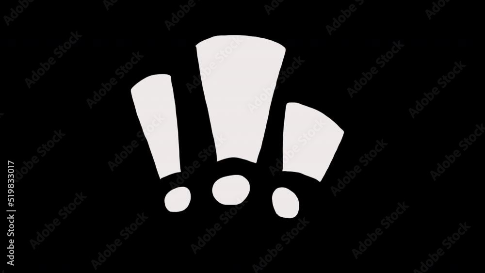 Six cartoon hand-drawn surprise effects. 2d Fx animation. Two ways to ...