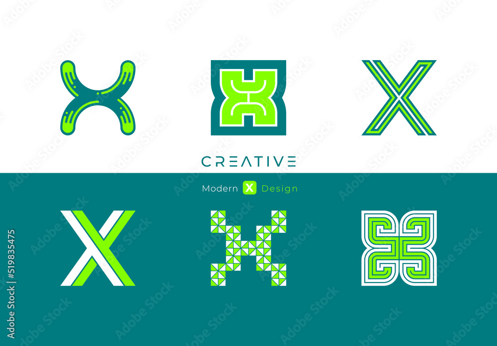 Letter X, modern alphabet, fonts, characters design, vector ...