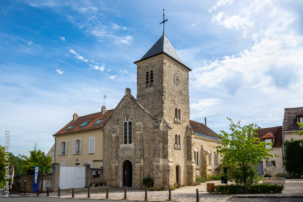 Vue extérieure de l'église catholique Saint-Eustache, construite en ...
