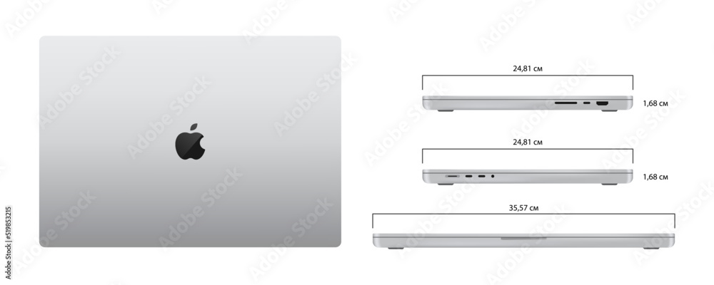 Apple Laptop Front And Back
