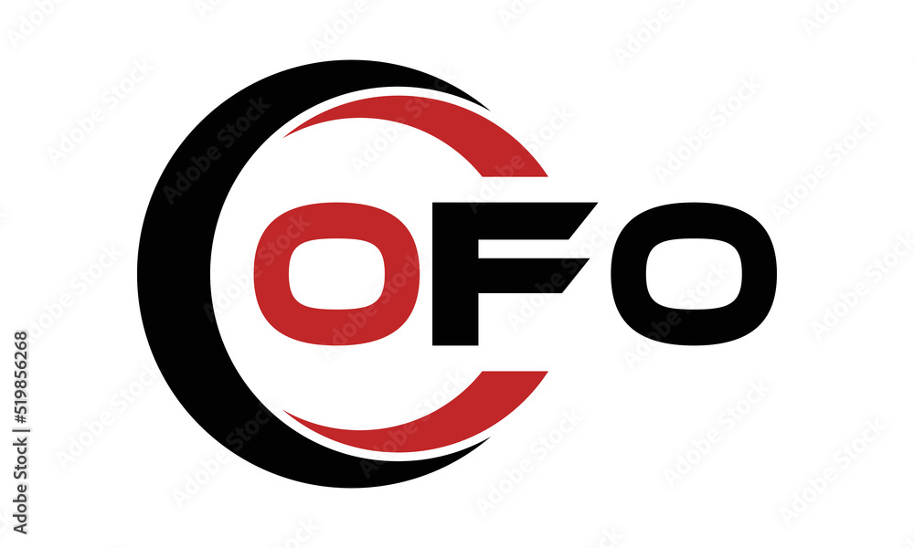 OFO swoosh three letter logo design vector template | monogram logo ...