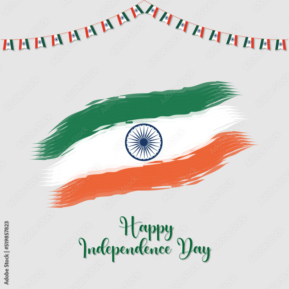 15th August Indian independence day social media post design Stock ...