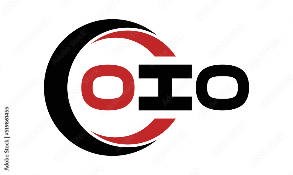 OIO swoosh three letter logo design vector template | monogram logo ...