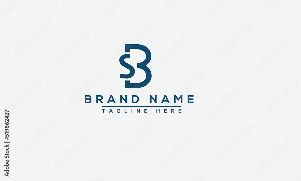 Logo design letter SB . Elegant modern. Vector template. Stock Vector ...
