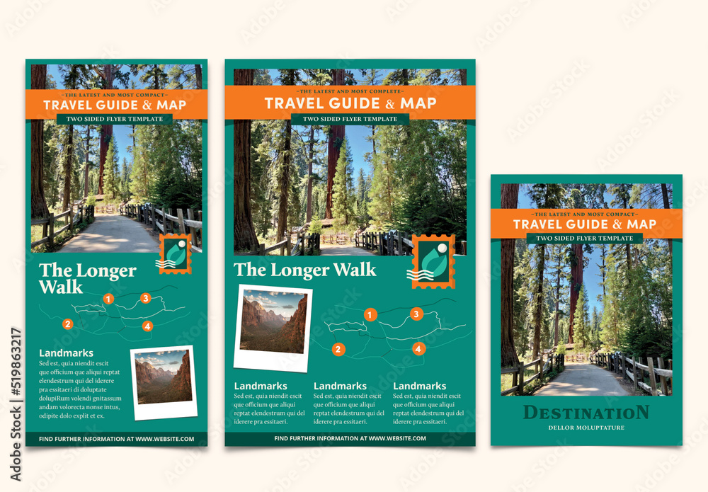 Travel & Guide Flyer Stock Template | Adobe Stock