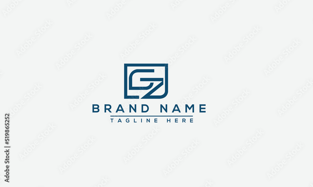 Logo design letter GZ . Elegant modern. Vector template. Stock Vector ...