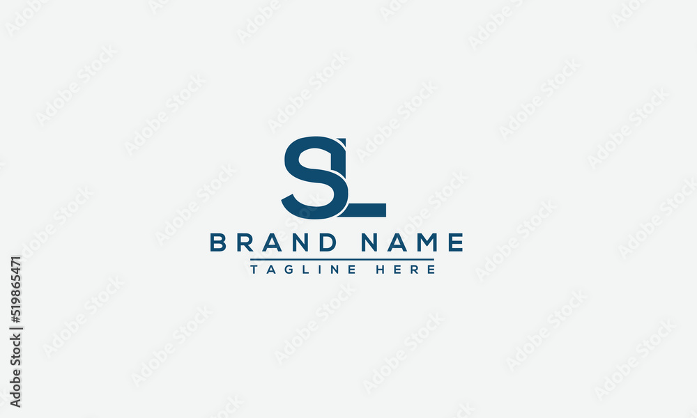 Logo design letter SL . Elegant modern. Vector template. Stock Vector ...