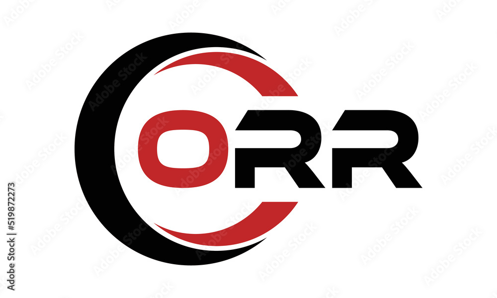 ORR swoosh three letter logo design vector template | monogram logo ...