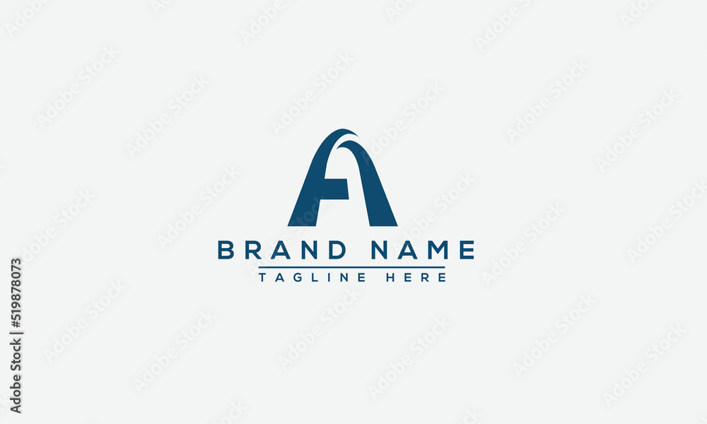 Logo design letter FA . Elegant modern. Vector template. Stock Vector ...