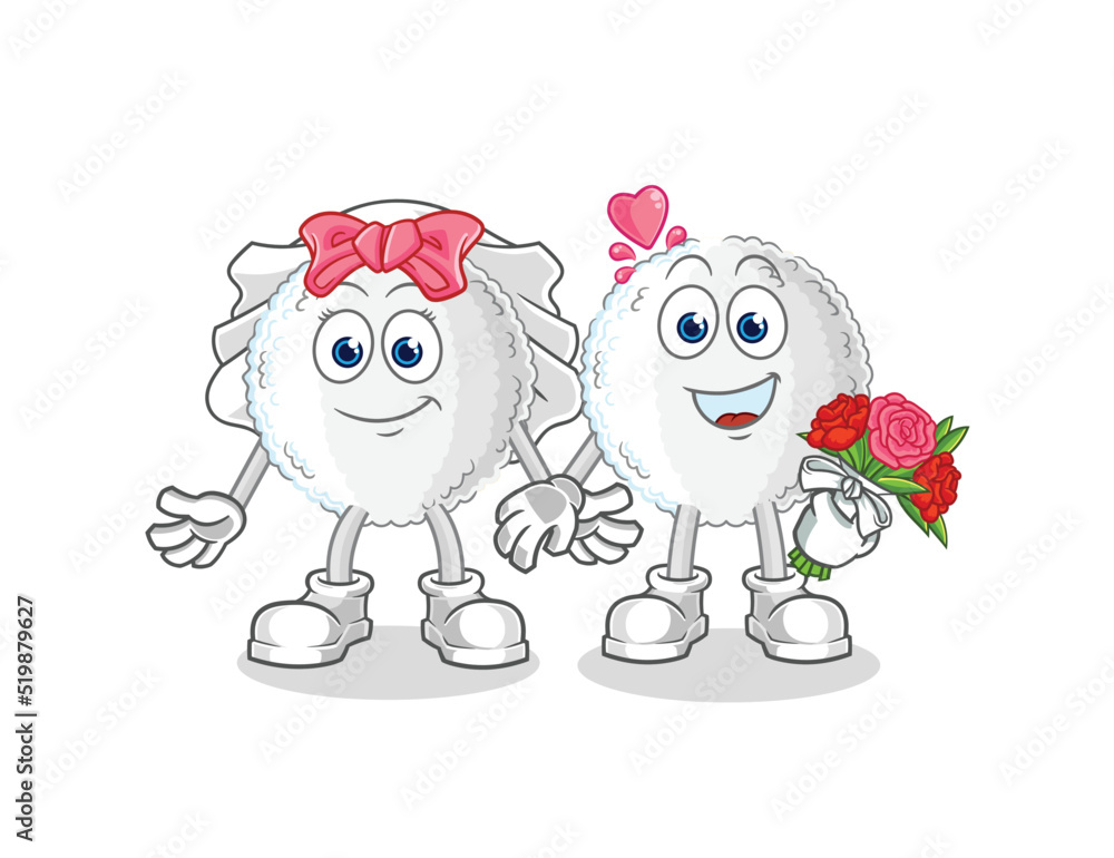 white blood wedding cartoon. cartoon mascot vector Stock Vector | Adobe ...