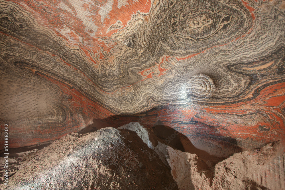 Deep mine of potash production. Stock Photo | Adobe Stock