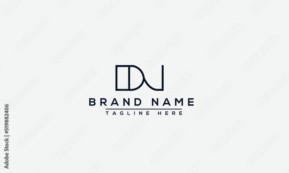 Logo design letter DN . Elegant modern. Vector template. Stock Vector ...