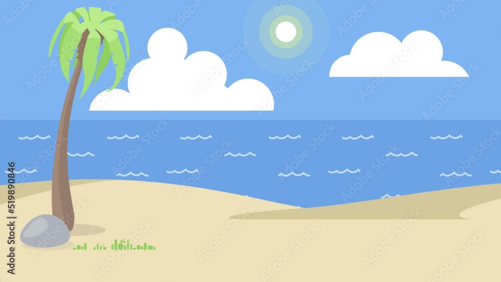 Flat Cartoon Background Footage. This 90 Flat Cartoon Background motion ...