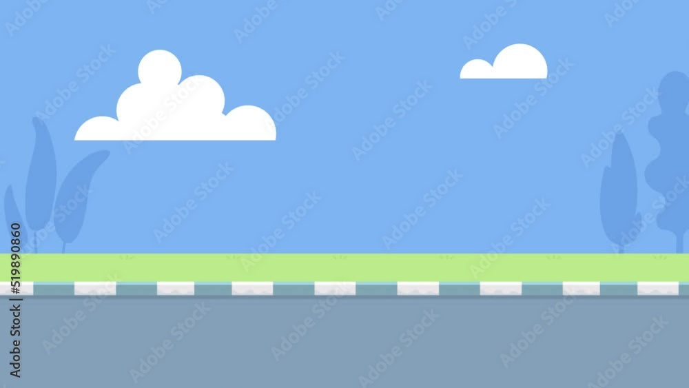 Flat Cartoon Background Footage. This 90 Flat Cartoon Background motion ...