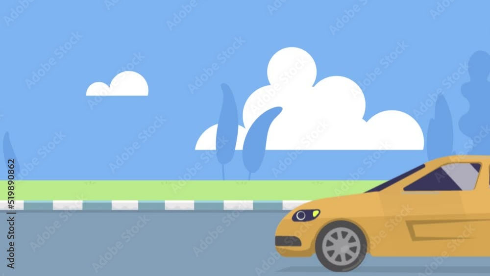 Flat Cartoon Background Footage. This 90 Flat Cartoon Background motion ...