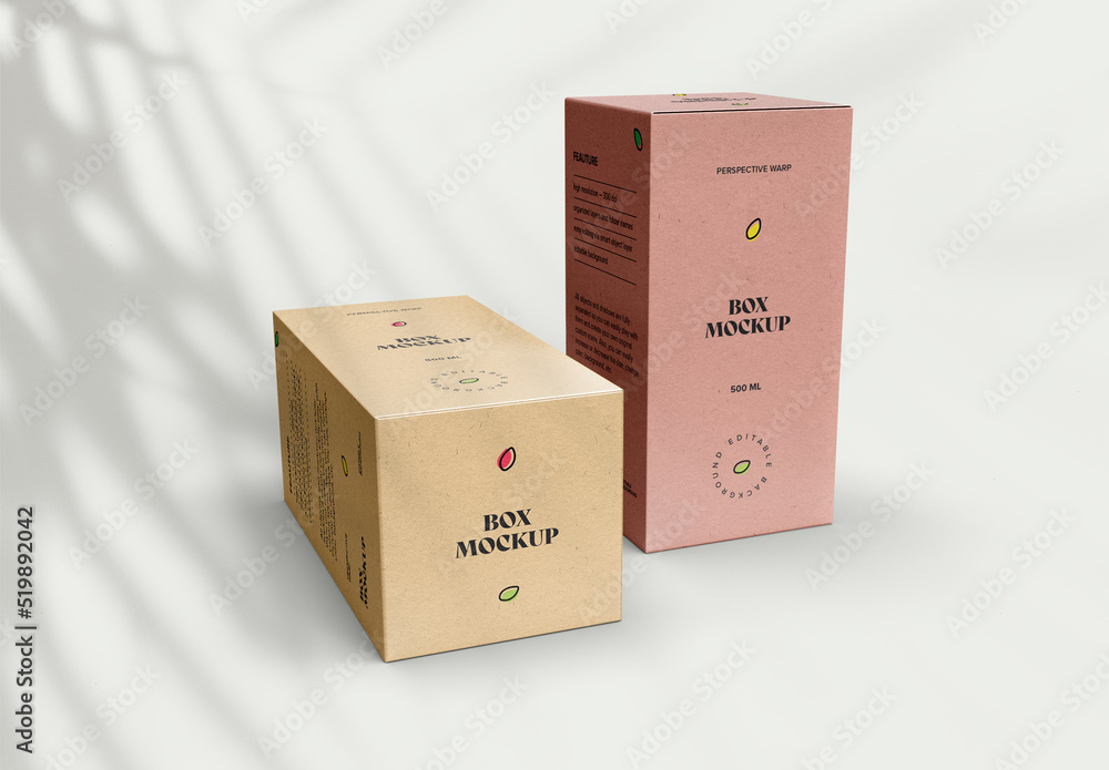 Box Packaging Mockup Design Stock Template | Adobe Stock