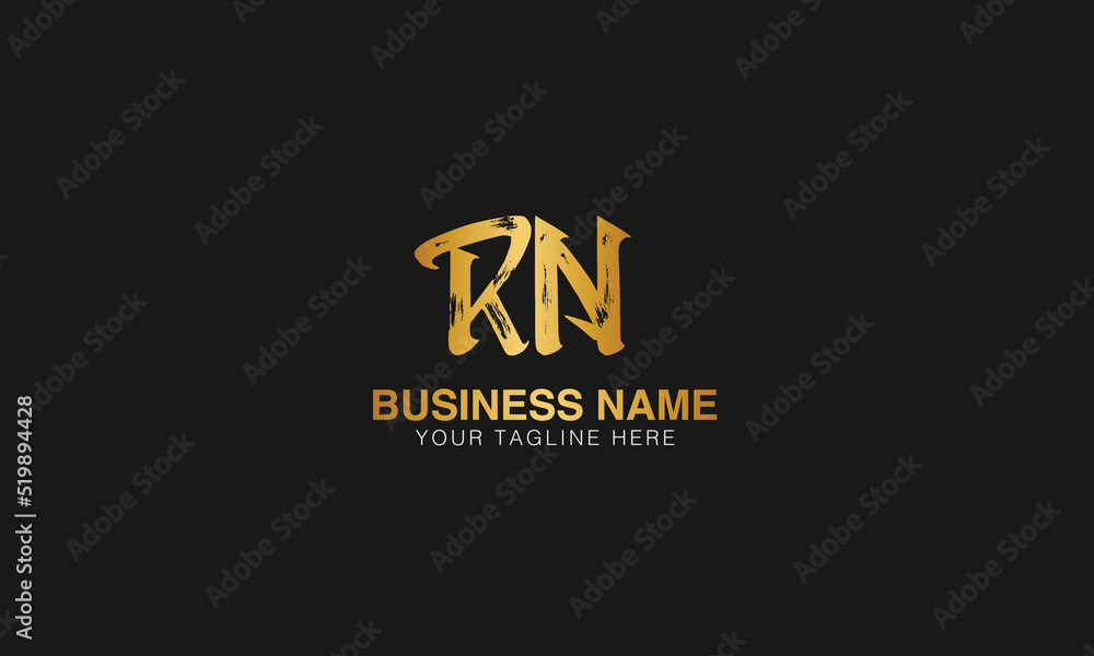 RN initial logo | initial based abstract modern minimal creative logo ...