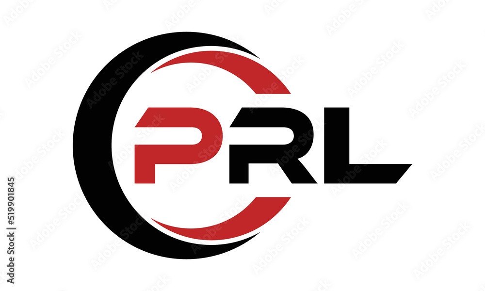 PRL swoosh three letter logo design vector template | monogram logo ...