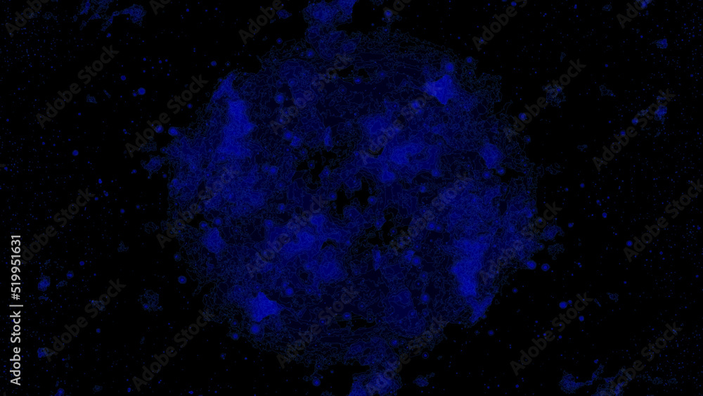 Earth planet map on night panoramic. Starry night sky deep outer space ...