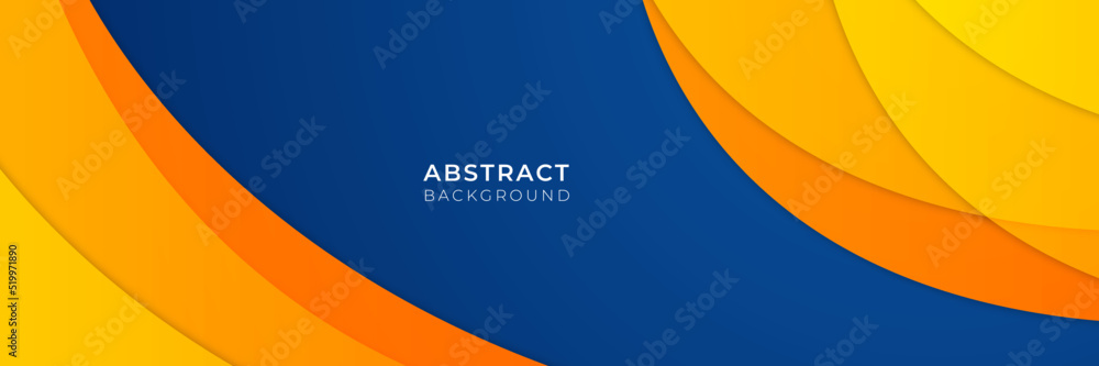 Business presentation banner with blue geometric shape Stock Vector ...