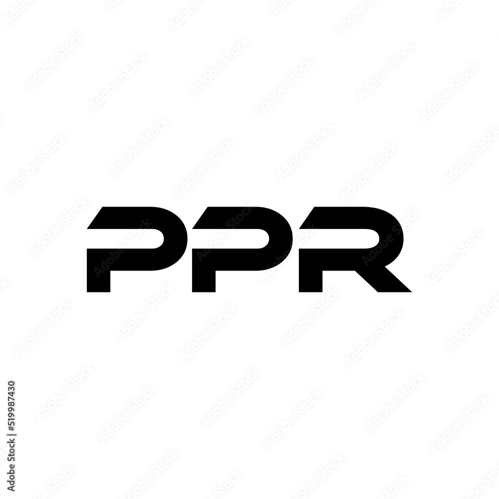 PPR letter logo design with white background in illustrator, vector ...