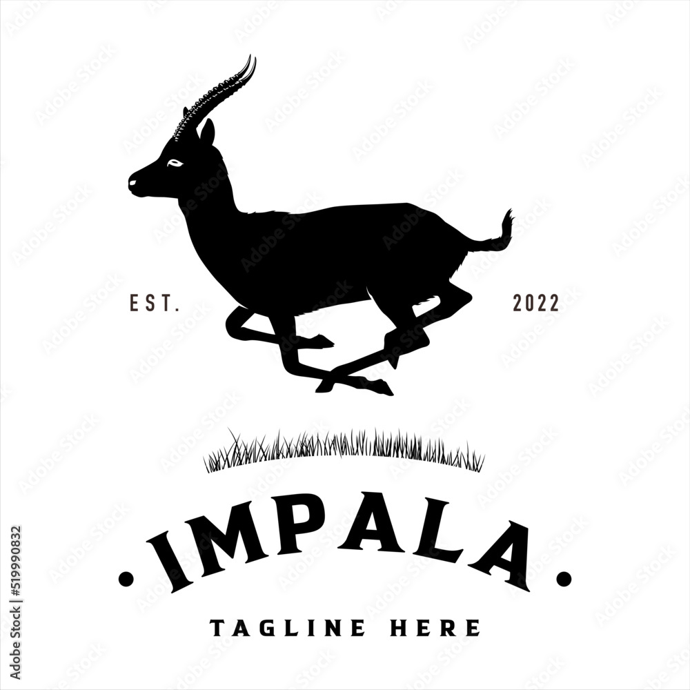 Impala logo, company logo design idea, vector illustration Stock Vector ...