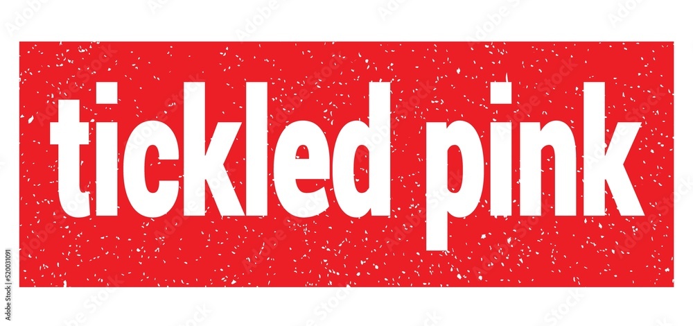 tickled pink text written on red stamp sign. Stock Illustration | Adobe ...
