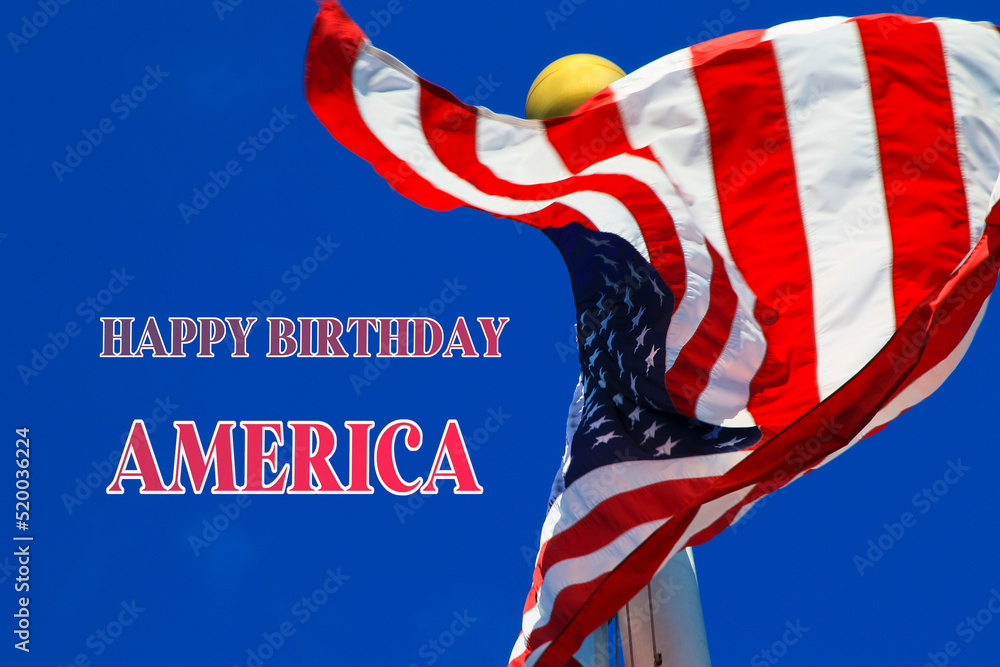 Happy Birthday America, 4th of July, USA independence day celebration ...