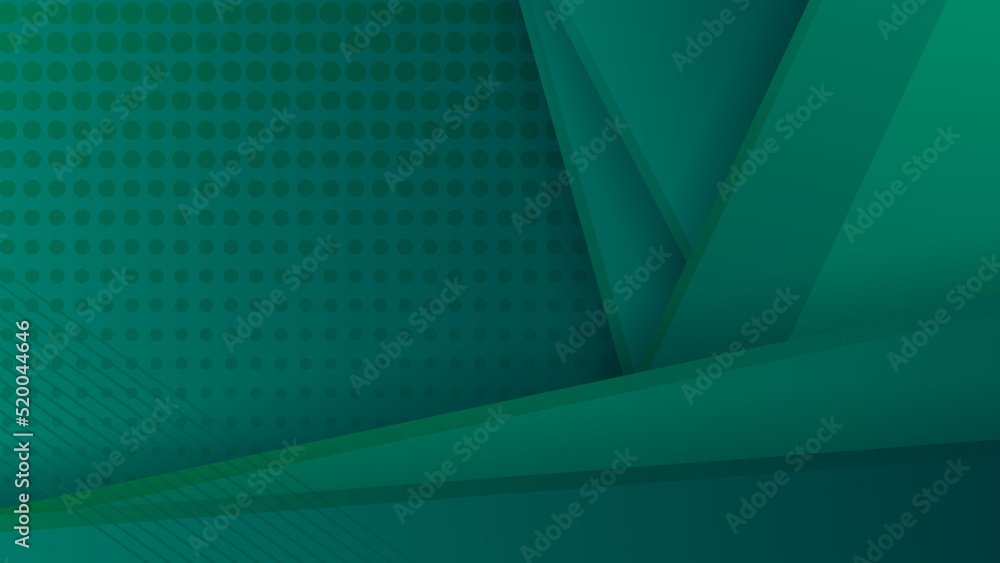 Modern dark green abstract geometric background wallpaper design ...