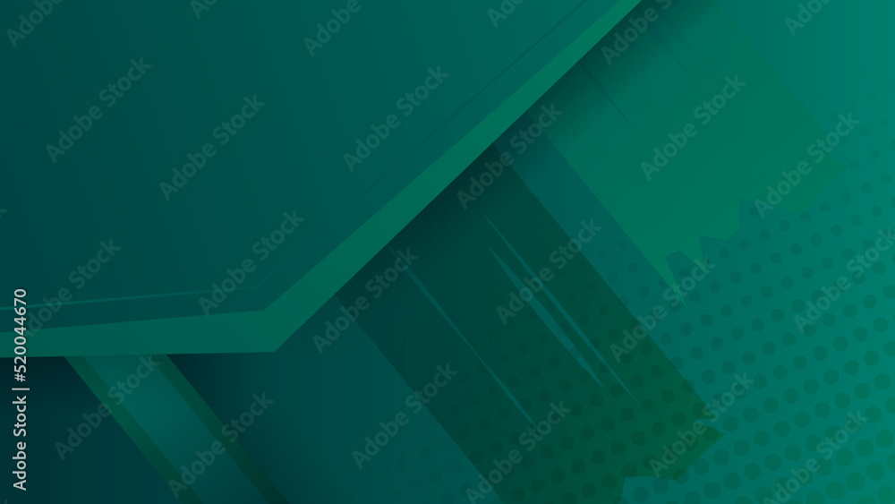 Modern dark green abstract geometric background wallpaper design ...